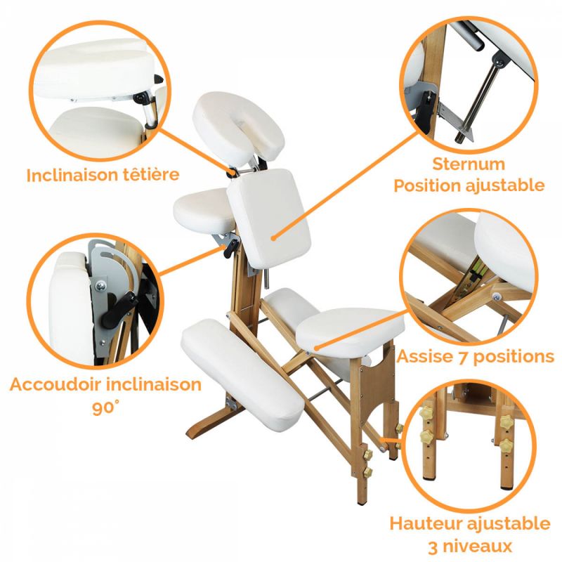 Chaise De Massage Bois Blanc